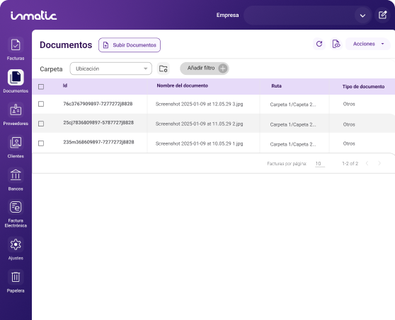 Gestor Documental - Inmatic